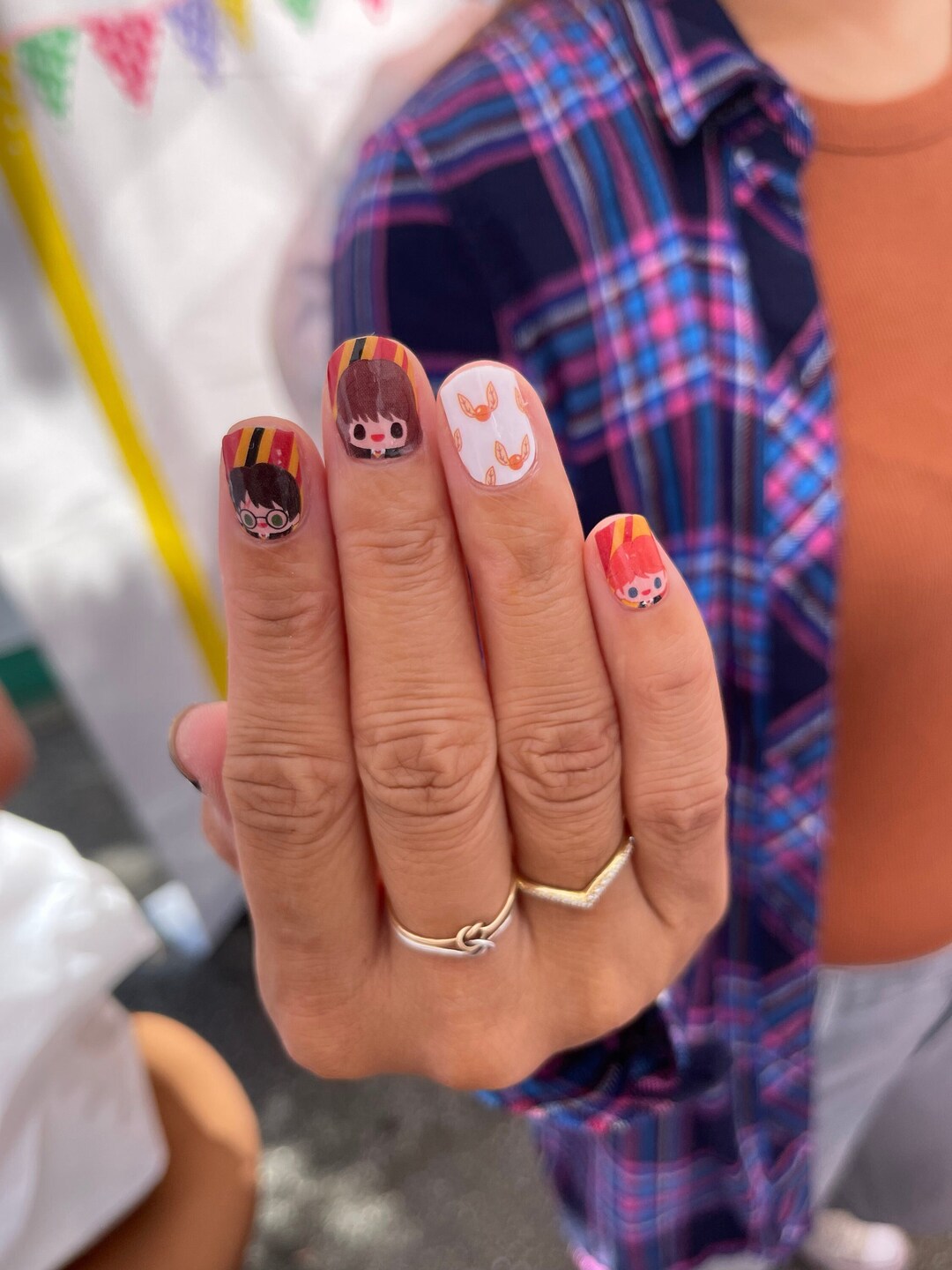 Wizard School Nail Strips | Wizard Anime Nail Stickers |nail Wraps ...