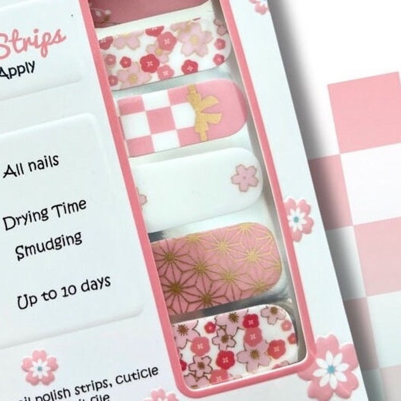 Pink Nezuko| Anime Nail Strips |nail Stickers |kawaii| Nail Wraps ...