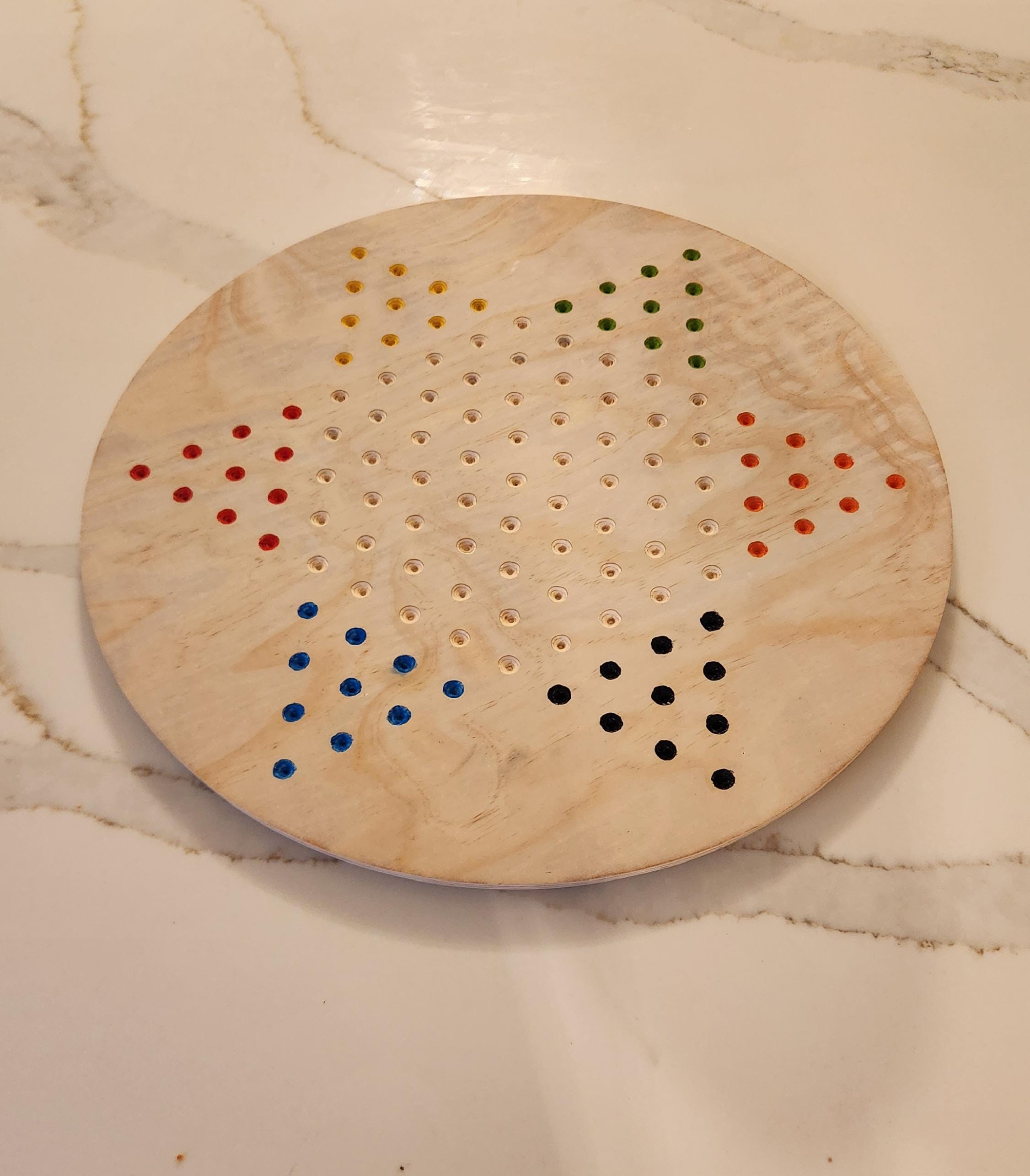 Chinese Checkers Board Template (PDF + DXF) CNC / Laser Drill Layout - Etsy