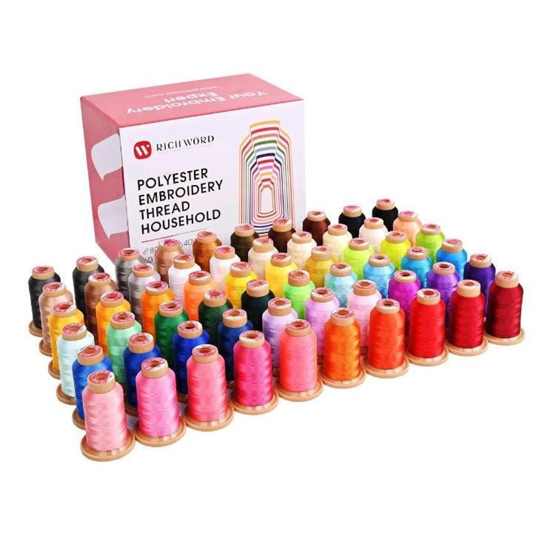 Richword Sewing/embroidery Thread Case of 60 Large Spools 800m - Etsy