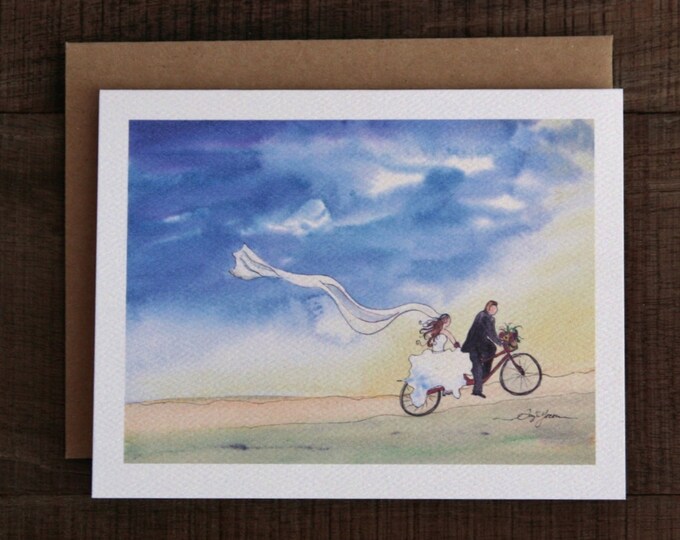 Wedding Bike Card - Etsy