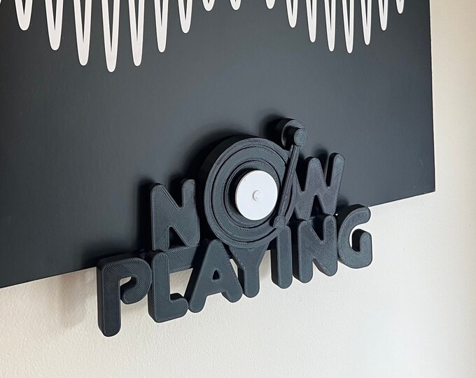 Now Playing - 3D Printed Vinyl/record Display - Wall Mount - Etsy