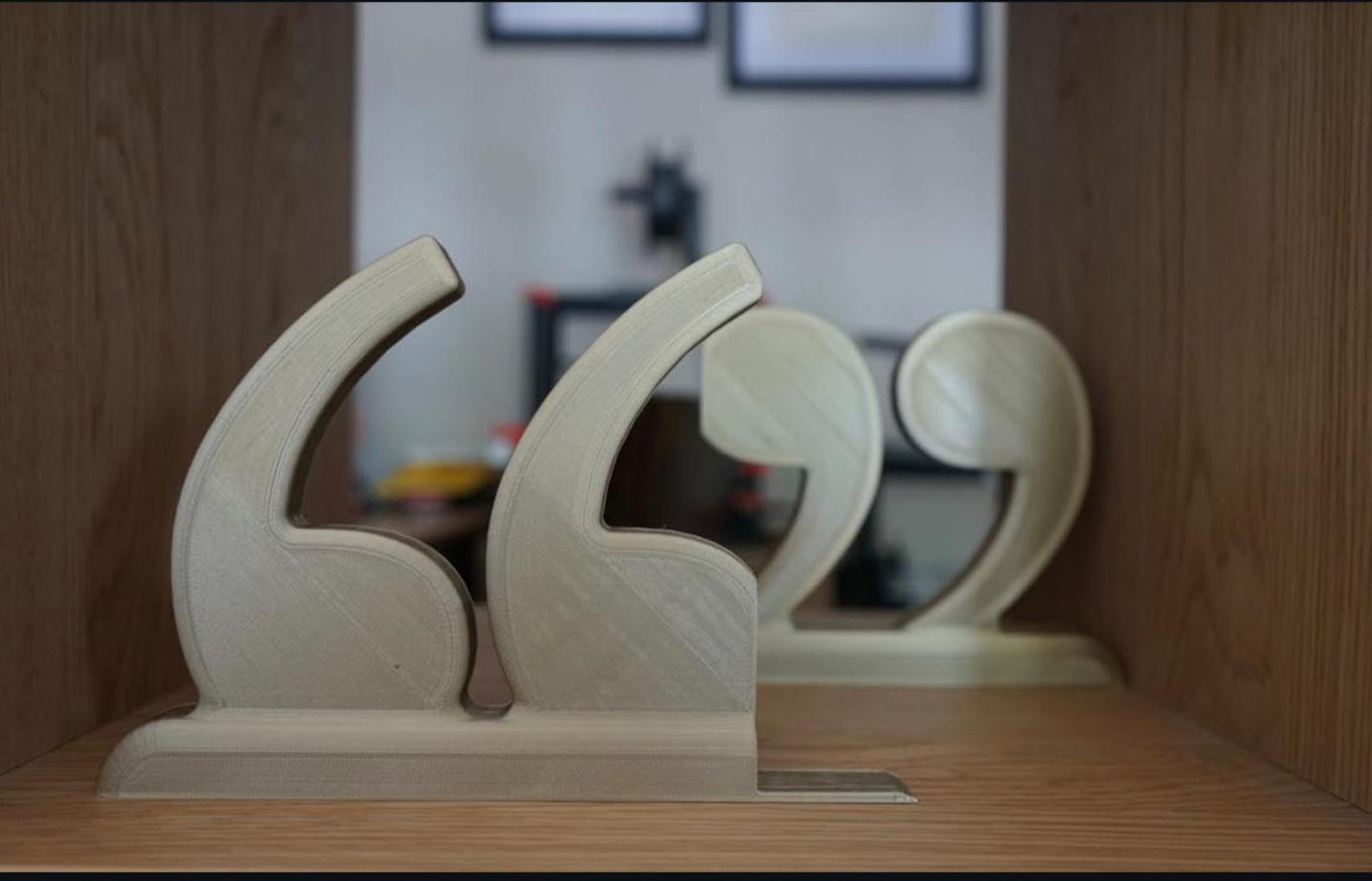 Digital File - Quotation Marks - 3D Printed Bookends - Etsy