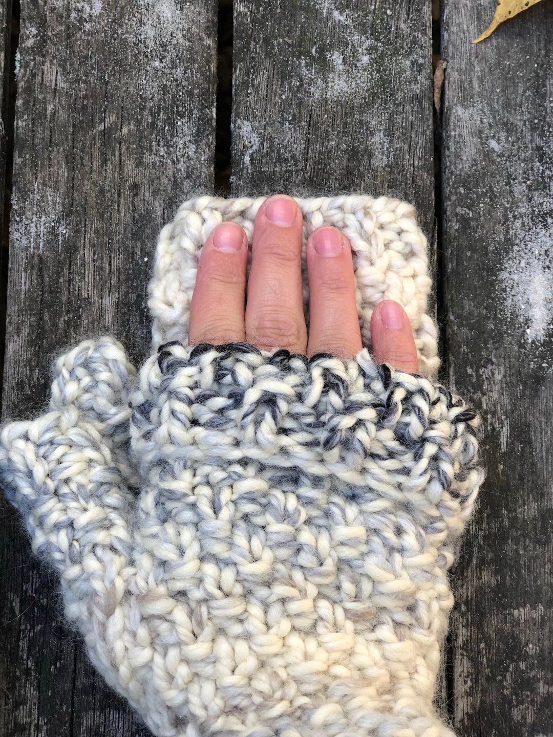Super Chunky Warm and Cozy Handknit Mittens | Heavy Weight Yarn - Etsy