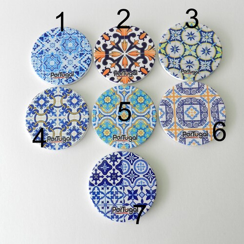 Azulejo Portuguese Tiles Hand Painted Ceramic Coaster 3 - Etsy