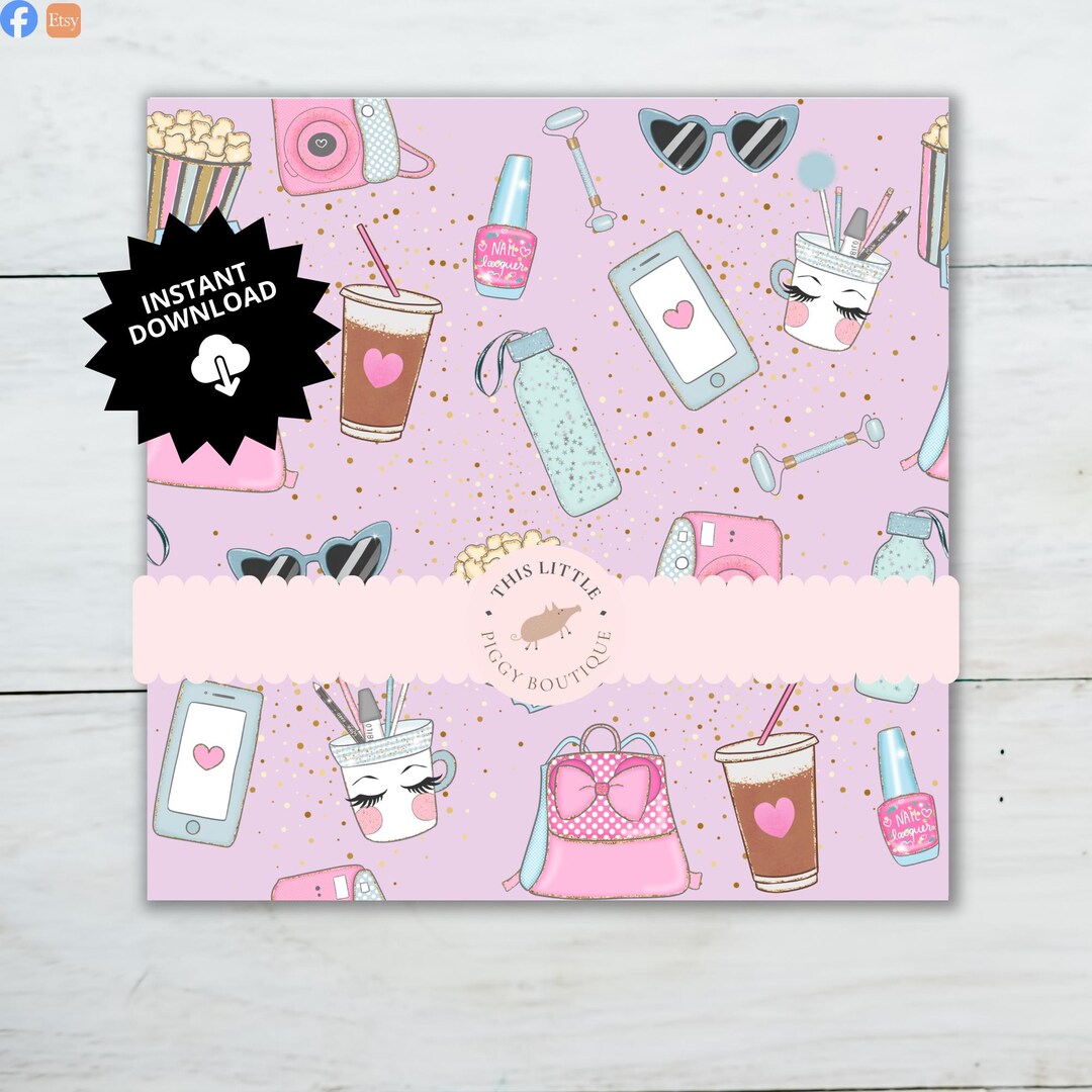 Slumber Party Seamless Pattern - Etsy