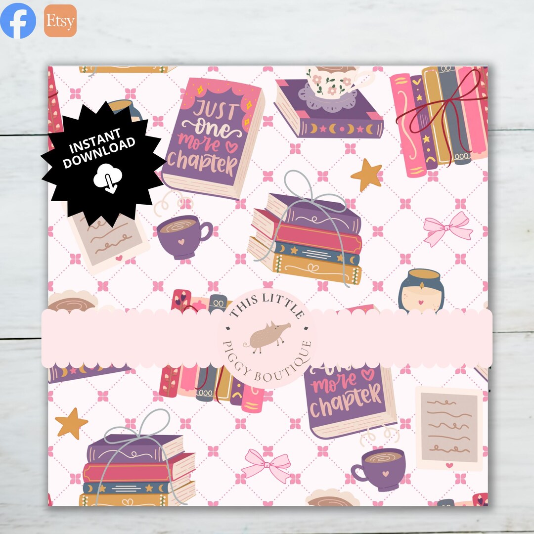 One More Chapter Seamless Pattern - Etsy