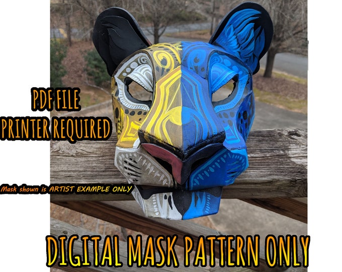 Canine/canid Low Poly Mask Pattern for Cardboard or EVA Foam - Etsy