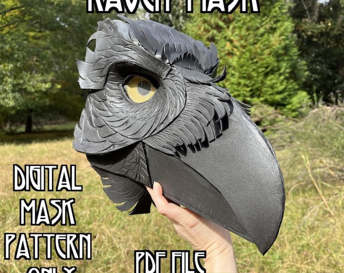 Bird of Prey/raptor Low Poly Mask Pattern for Cardboard or EVA Foam ...