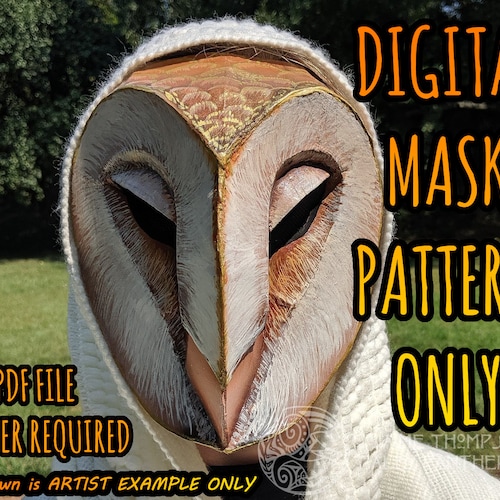 Barn Owl Mask - Etsy