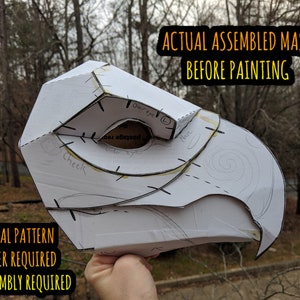 Bird of Prey/raptor Low Poly Mask Pattern for Cardboard or EVA Foam ...