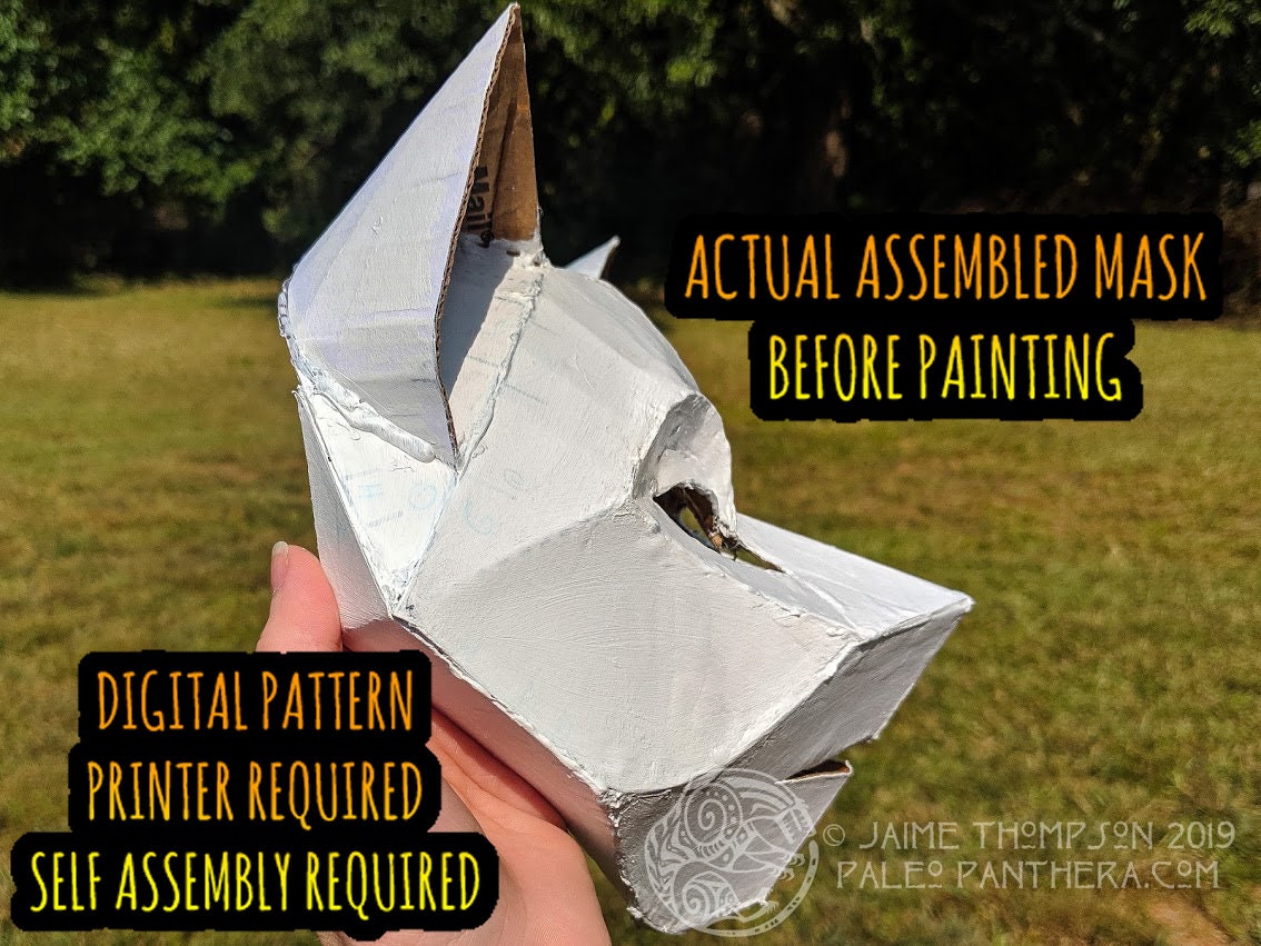 Red Panda Low Poly Mask Pattern for Cardboard or EVA Foam | Etsy