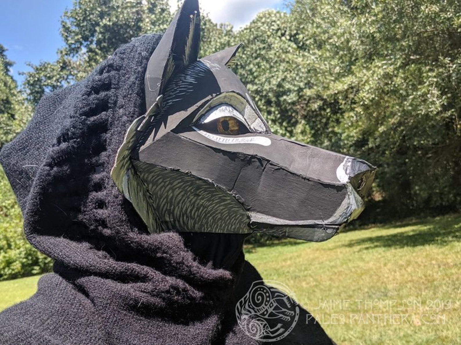 Canine/Canid Low Poly Mask Pattern for Cardboard or EVA Foam | Etsy