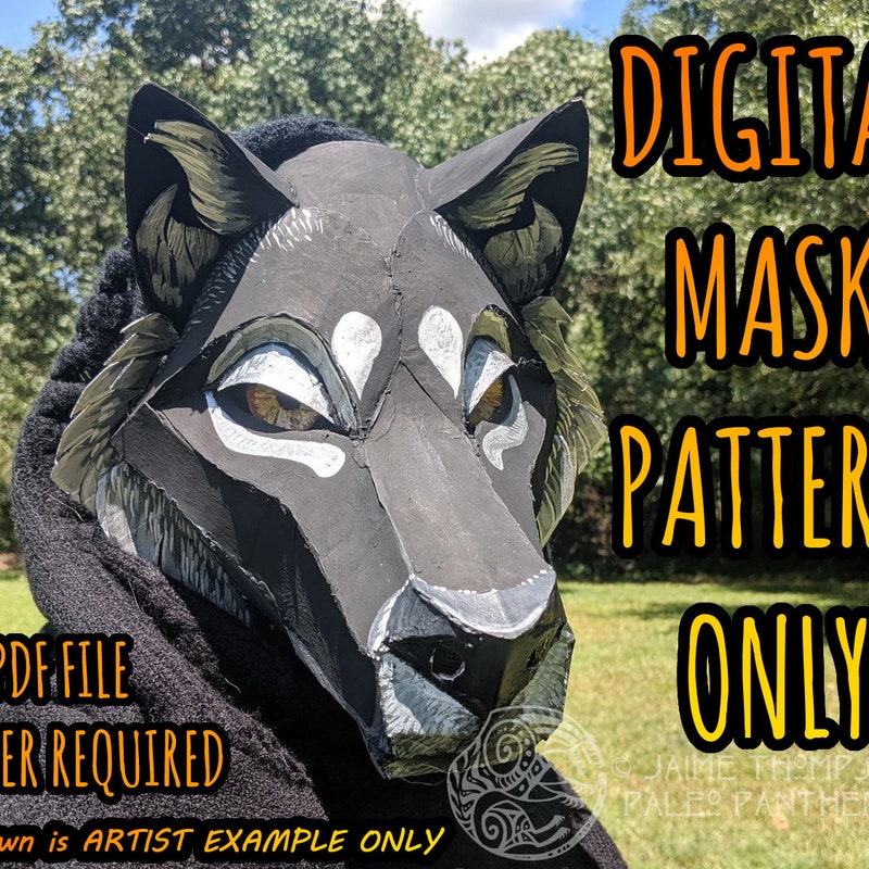 Therian Cat Mask Template - Etsy