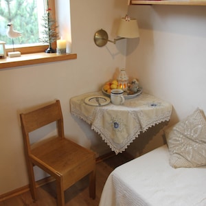 Fold Down Corner Desk - Wall Mount Fold Table - Folding Wall Table ...