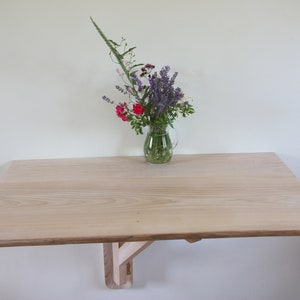 Floating table Primitive Small space saving table Wooden | Etsy