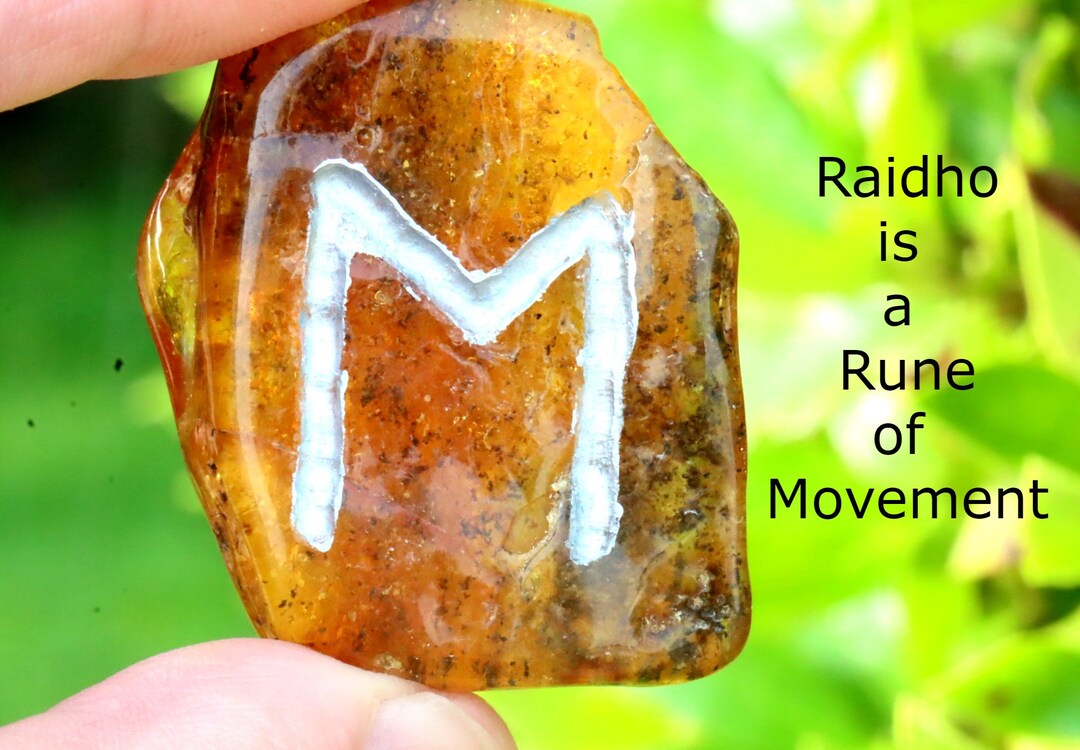 Baltic Amber Rune Symbol Movement / Ancient Mythology Amulet Meditation ...