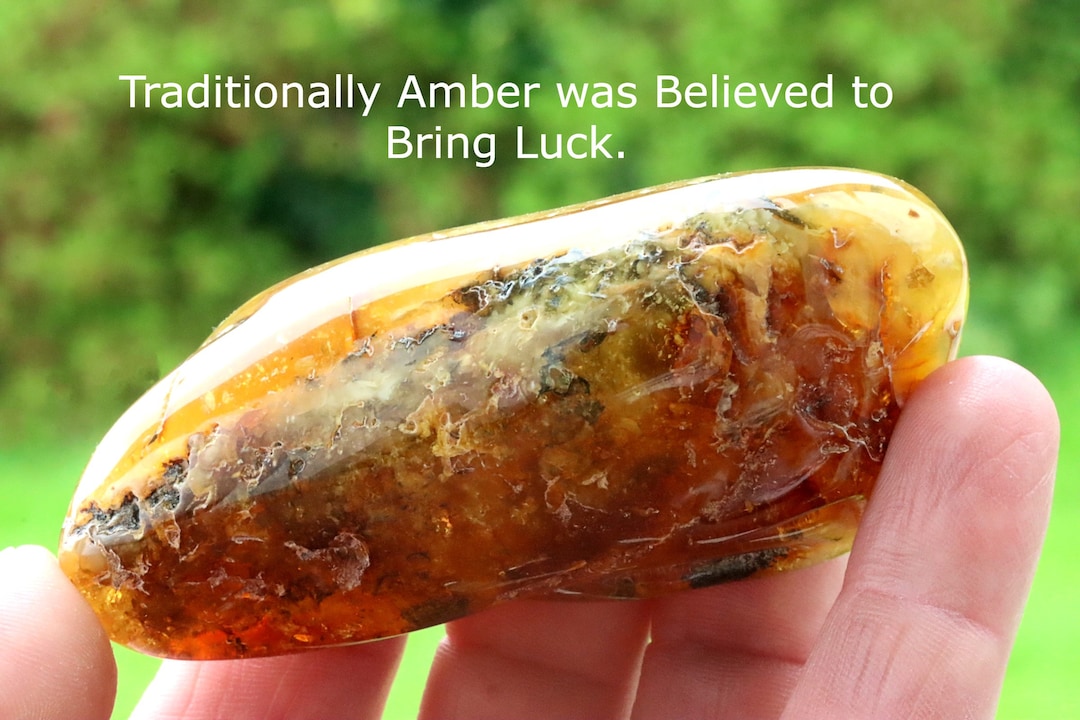 58g Collectors Baltic Amber Gemstone, Meditation Stone / Mindfulness ...