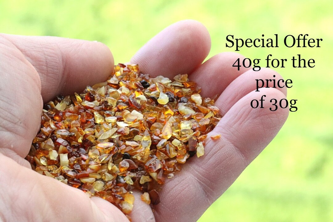 Amber Chips 30g 10g FREE / Small Chip Amber Shavings / Crafting ...