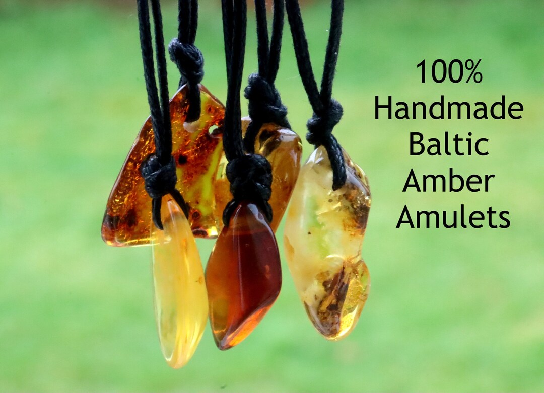 Special Offer All 5 X Amulets Included in This Offer Natural Baltic Amber Amulet Pendants ...