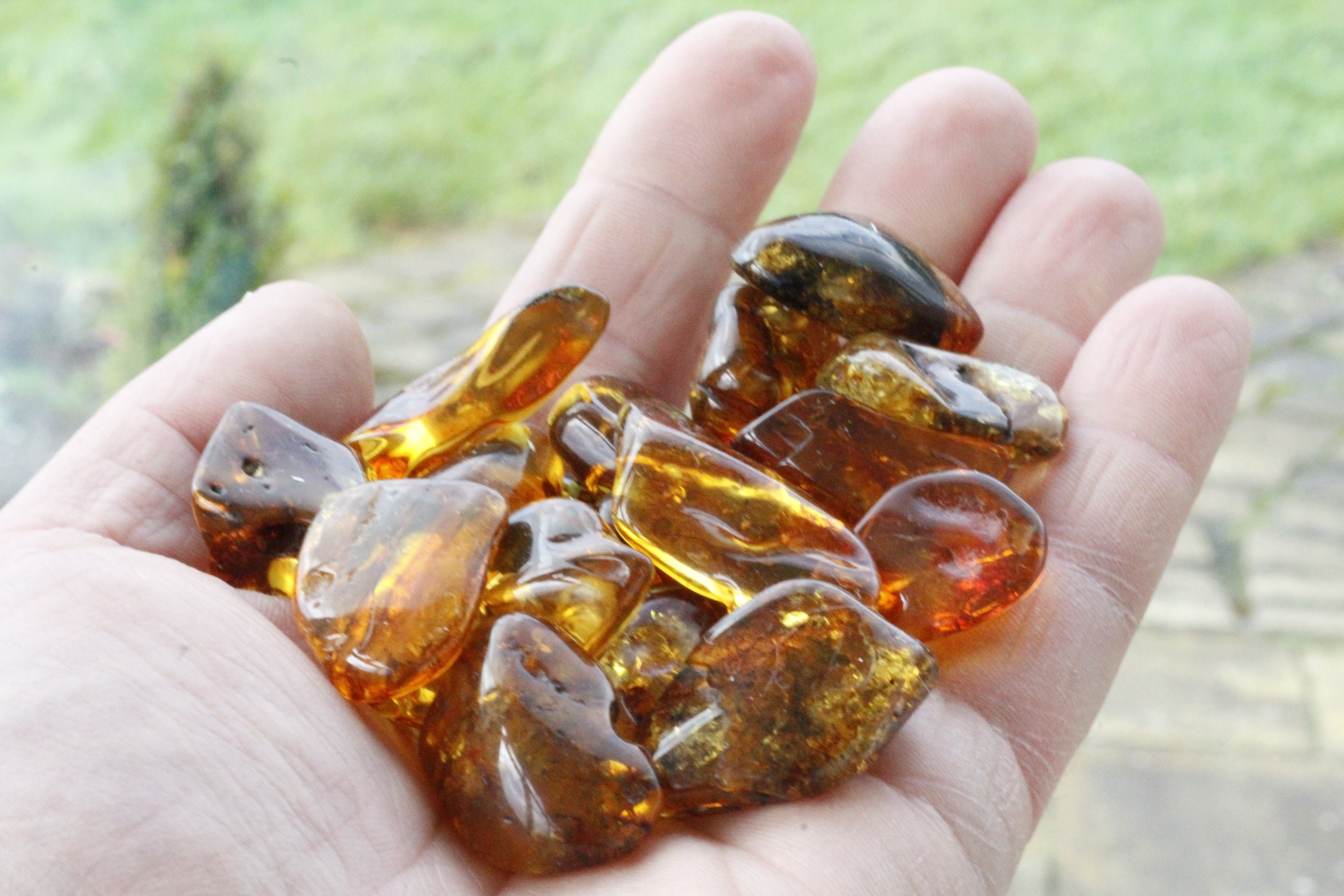 Gemstones natural baltic amber stone Protection amber Tumbled Stone 1 ...