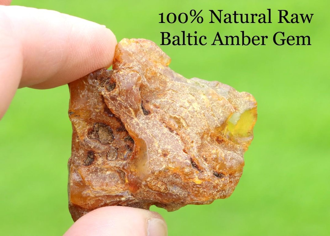 100% Natural Raw Baltic Amber Gemstone – Untreated Fossil Resin - Etsy