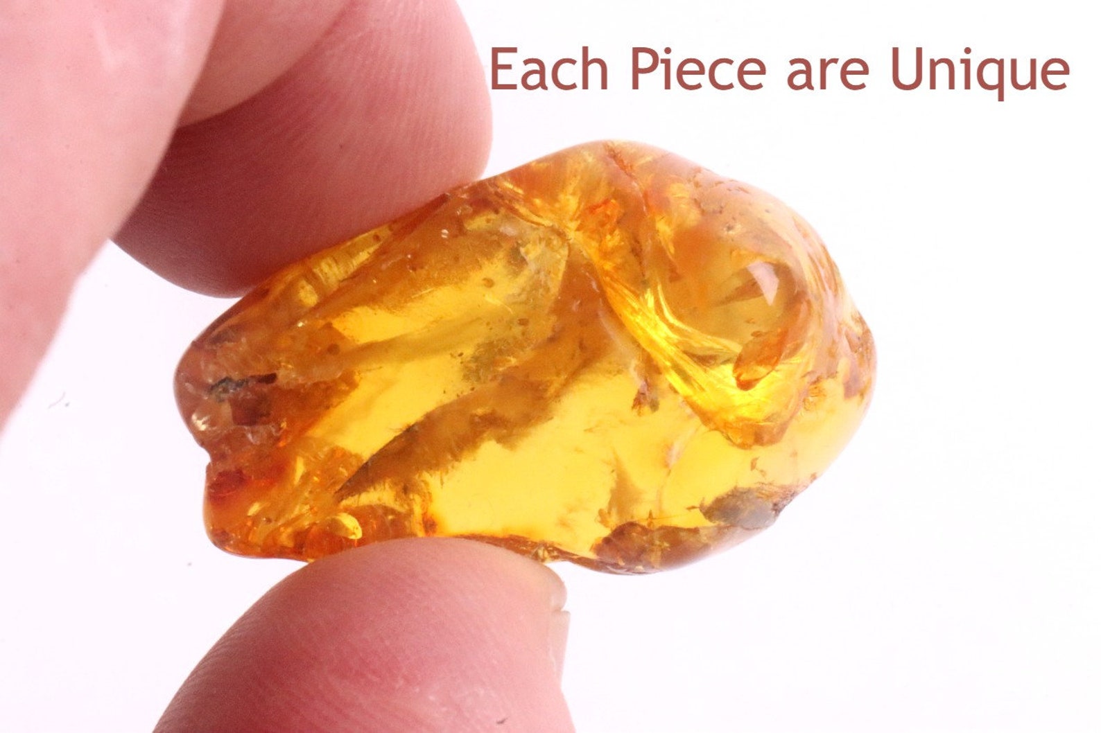 Authentic Baltic Amber Tumbled Stone – 1 Piece (4–5g) Polished Amber ...