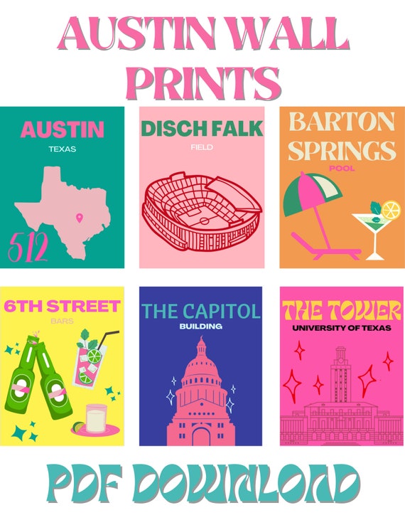 Austin TX Wall Art Prints - Etsy