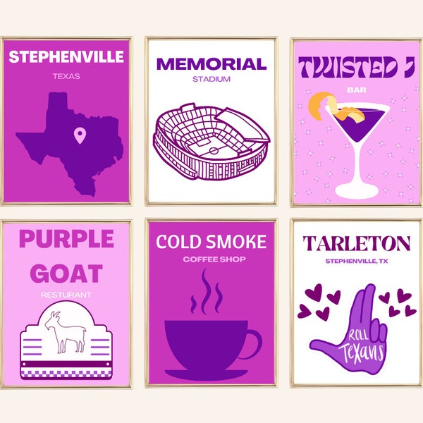 Tarleton State Wall Art - Etsy