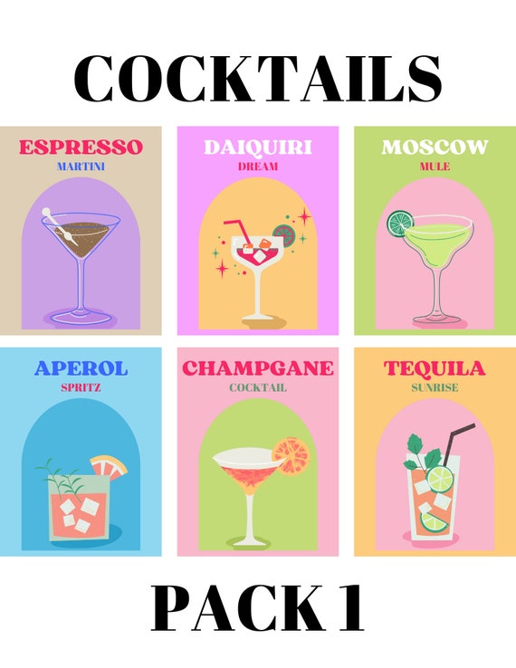 Cocktails Pack 1 | Etsy