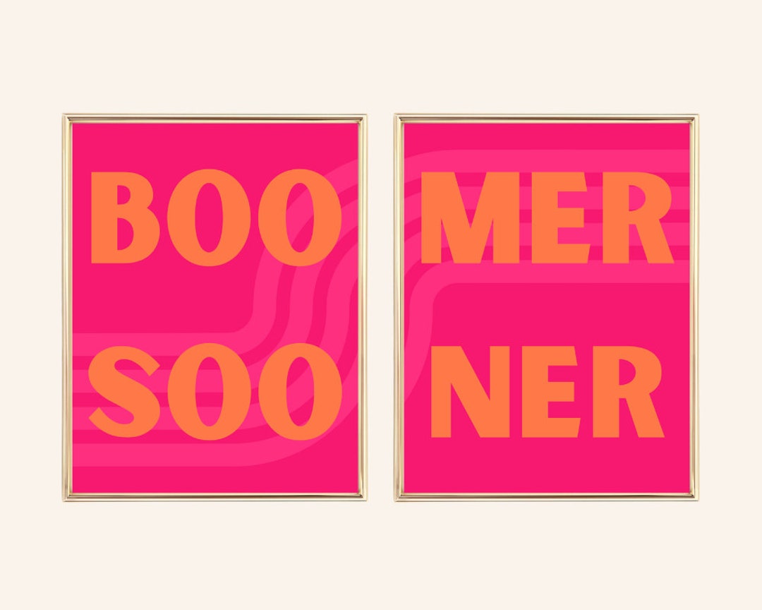 Boomer Sooner Wall Art Print - Etsy