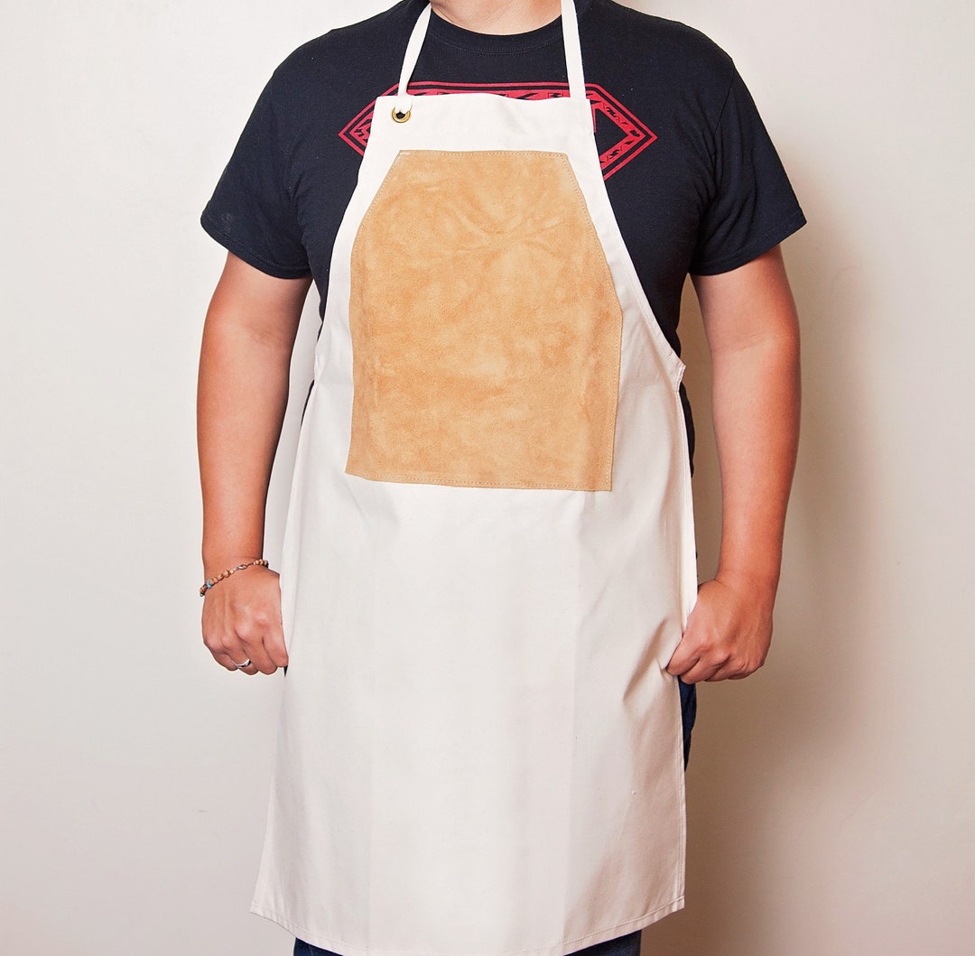 Leather Top Apron Made From Sun Forger Shrunk Canvas. Great for the ...