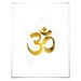 Ohm Art Print - Gold Foil Print - Zen Art Print - Gold Foil Ohm Symbol ...