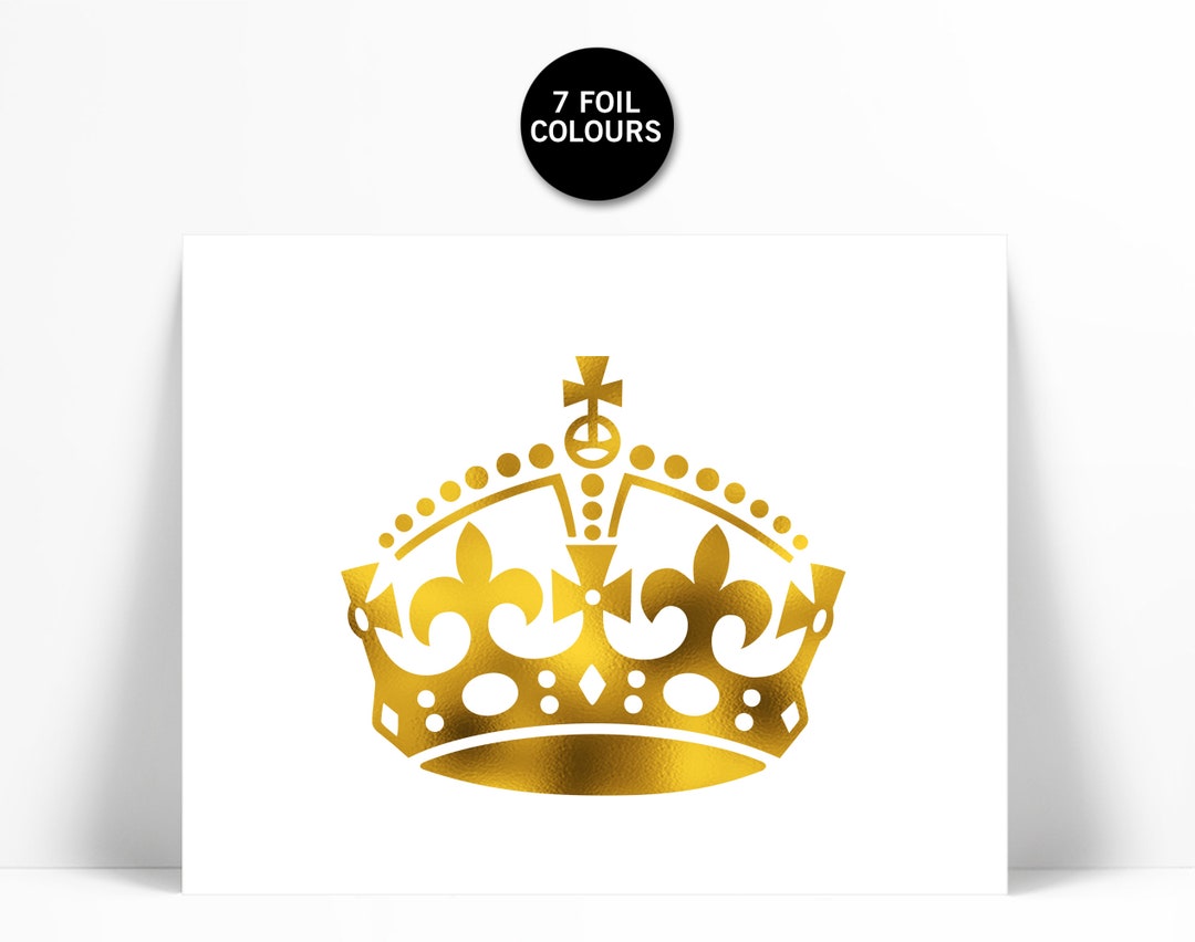 Crown Art Print Gold Foil Print Affiche de mode Affiche de fille ...