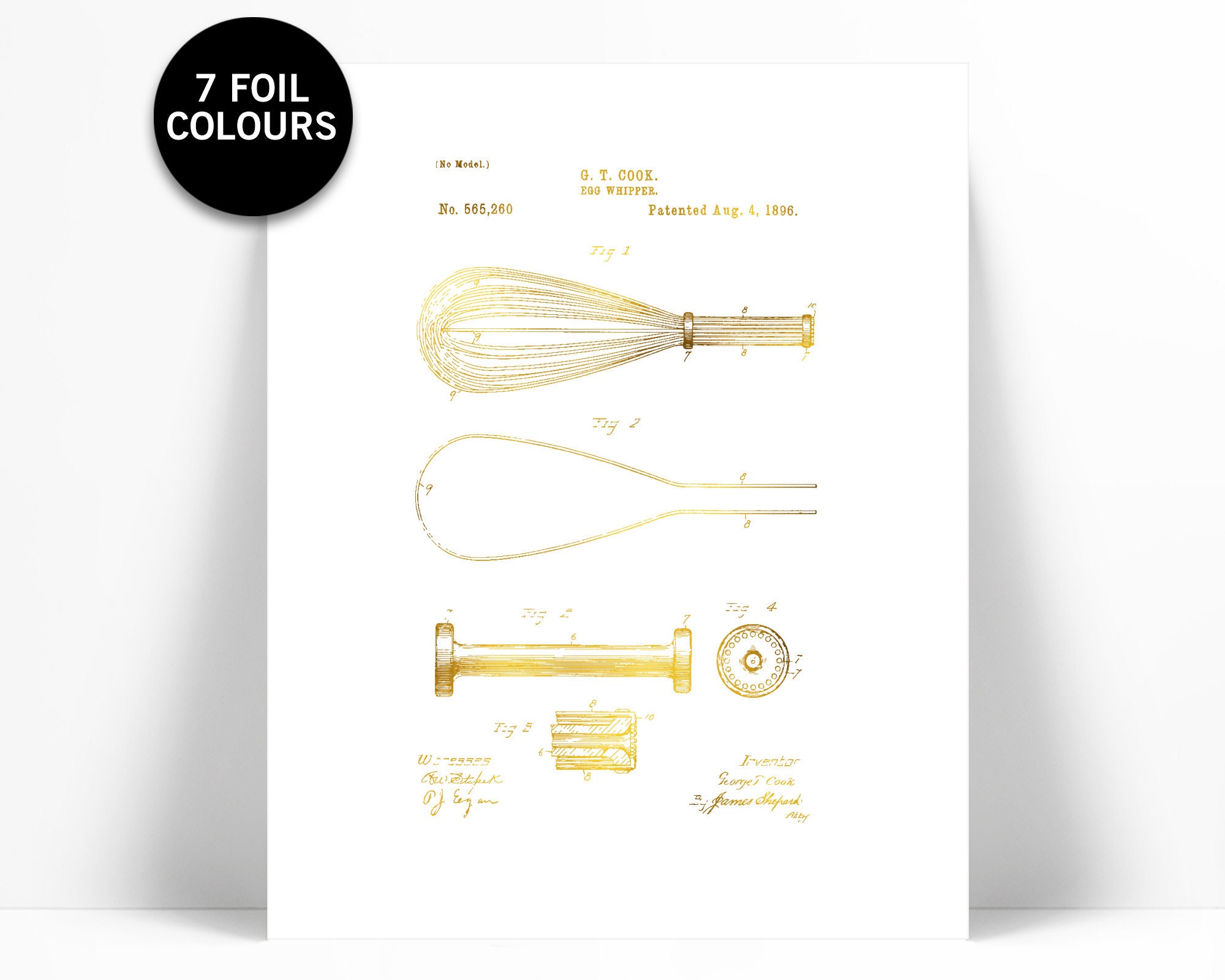 Vintage Whisk Drawing