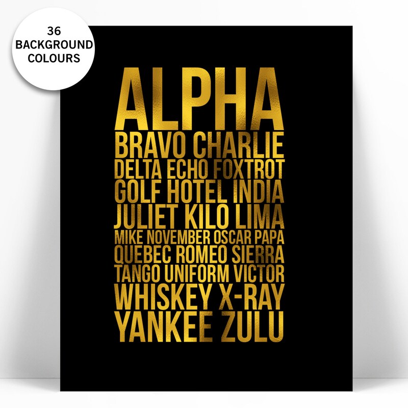 Military Alphabet - Etsy