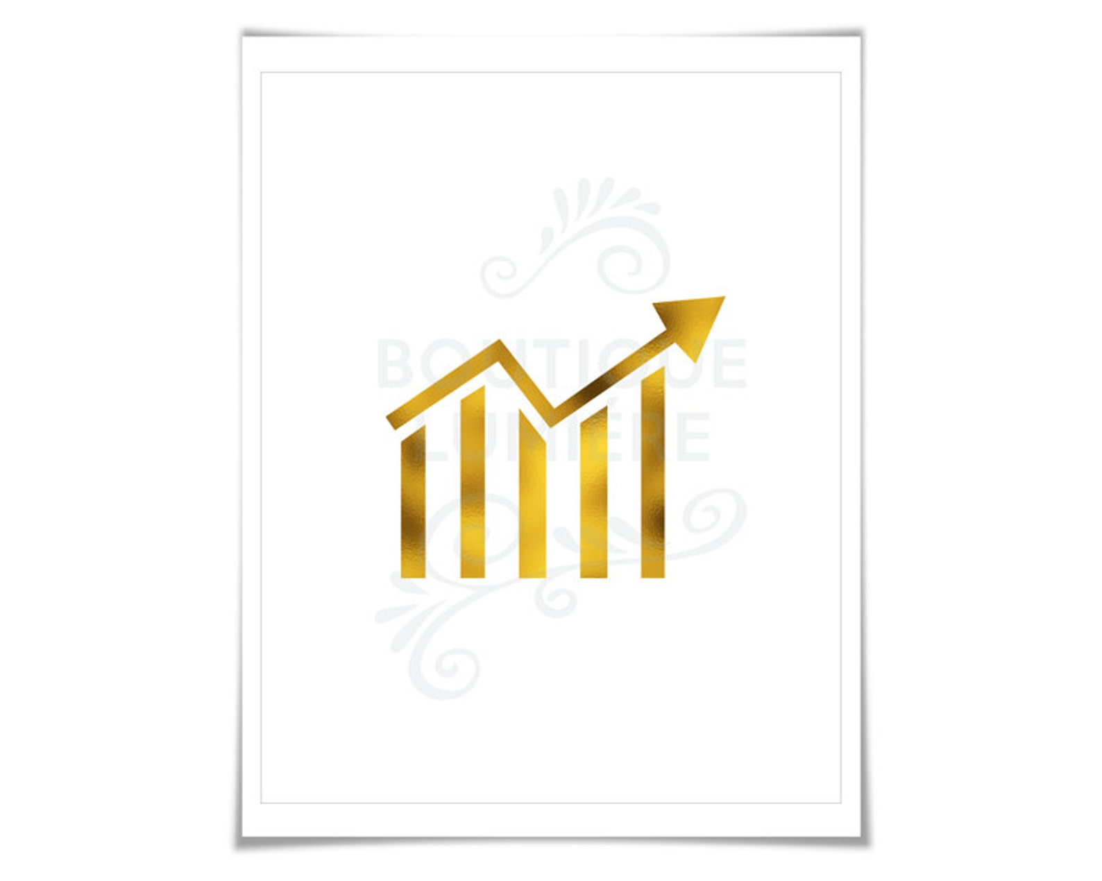Stock Ticker Gold Foil Art Print - Banking Wall Art - Finance Poster ...