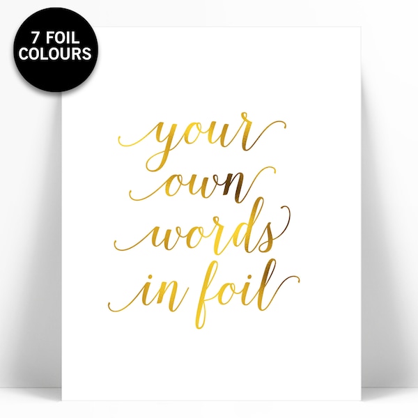 Custom Quote Poster - Etsy