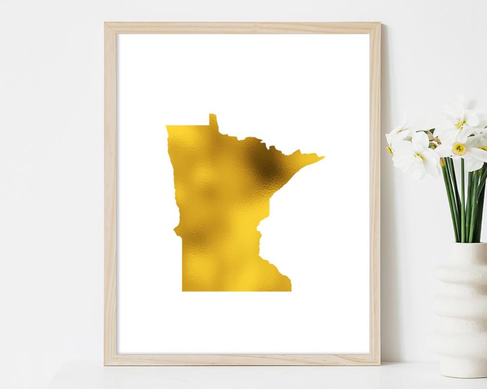 Minnesota Art Print - Gold Foil Print - Minnesota Map Poster - Travel ...