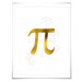 Pi Symbol Gold Foil Art Print Math Poster Decor Teacher - Etsy