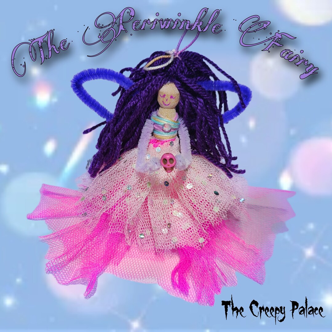The Periwinkle Fairy Peg Doll Worry Doll Gift Tiny Doll Pocket Doll ...