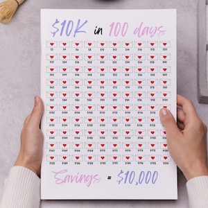Save Big & Customize: Printable Savings Tracker + 10K Savings Challenge ...