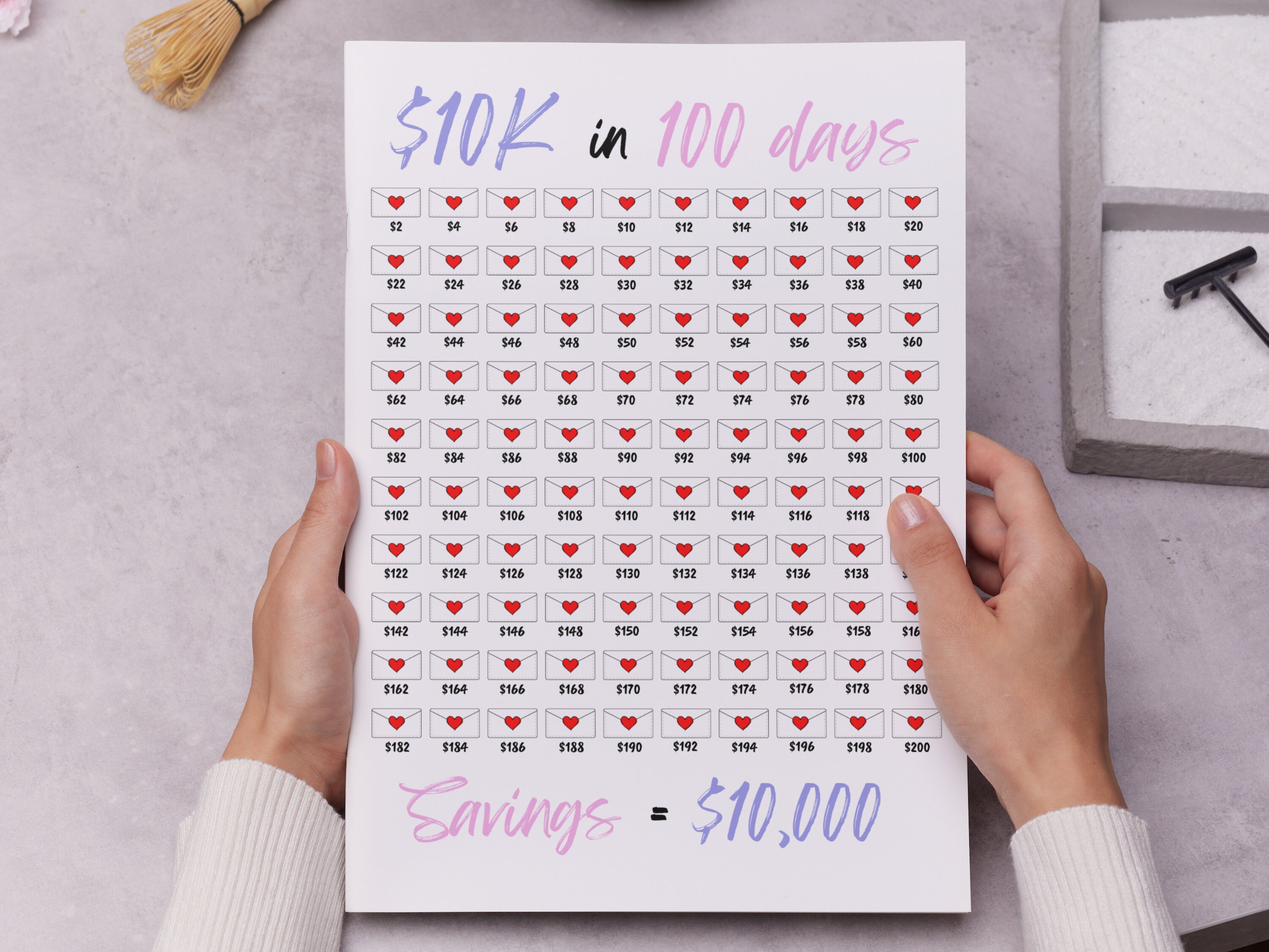 Save Big & Customize: Printable Savings Tracker + 10K Savings Challenge ...