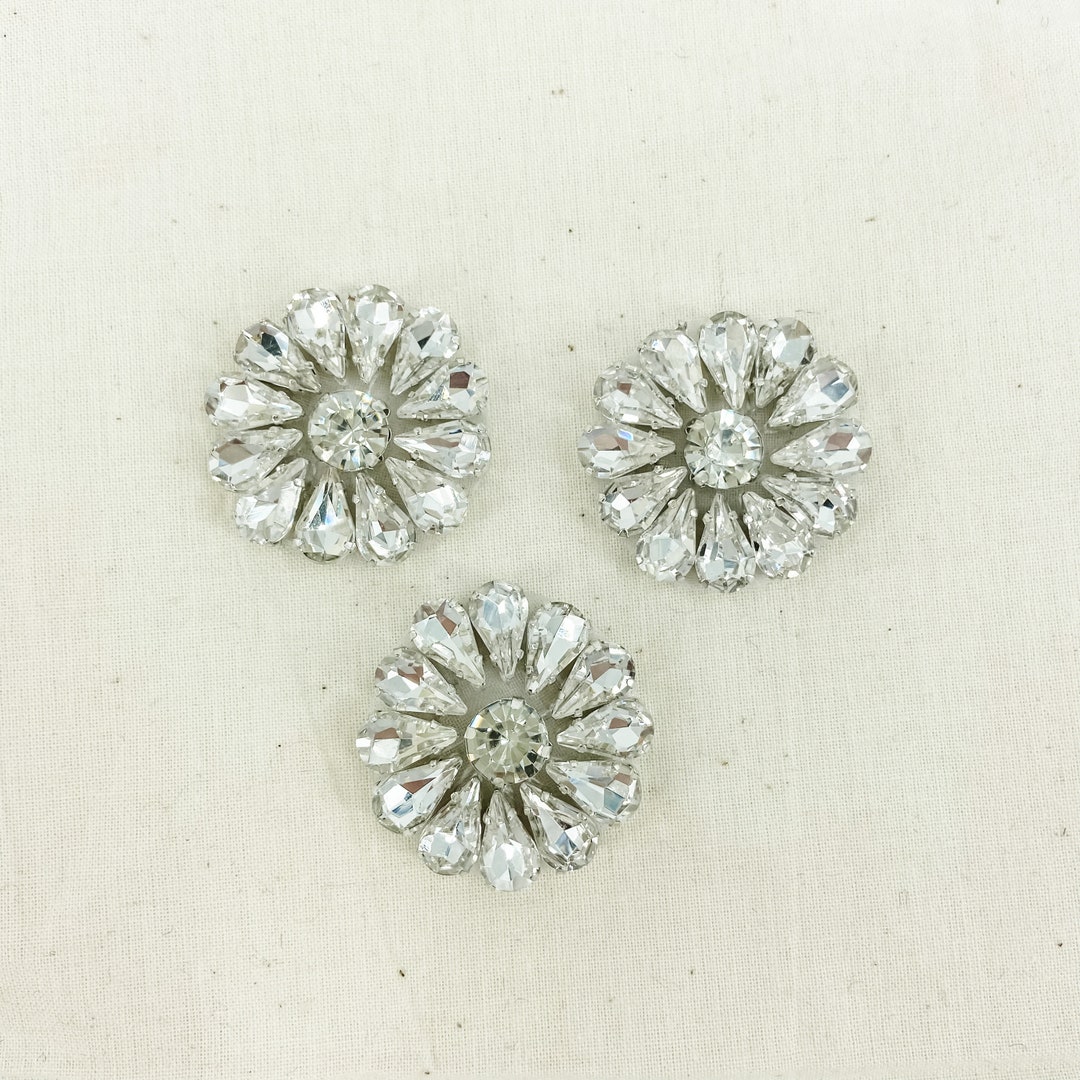 Crystal Circle Bridal Rhinestone Applique Iron on or Sew On - Etsy