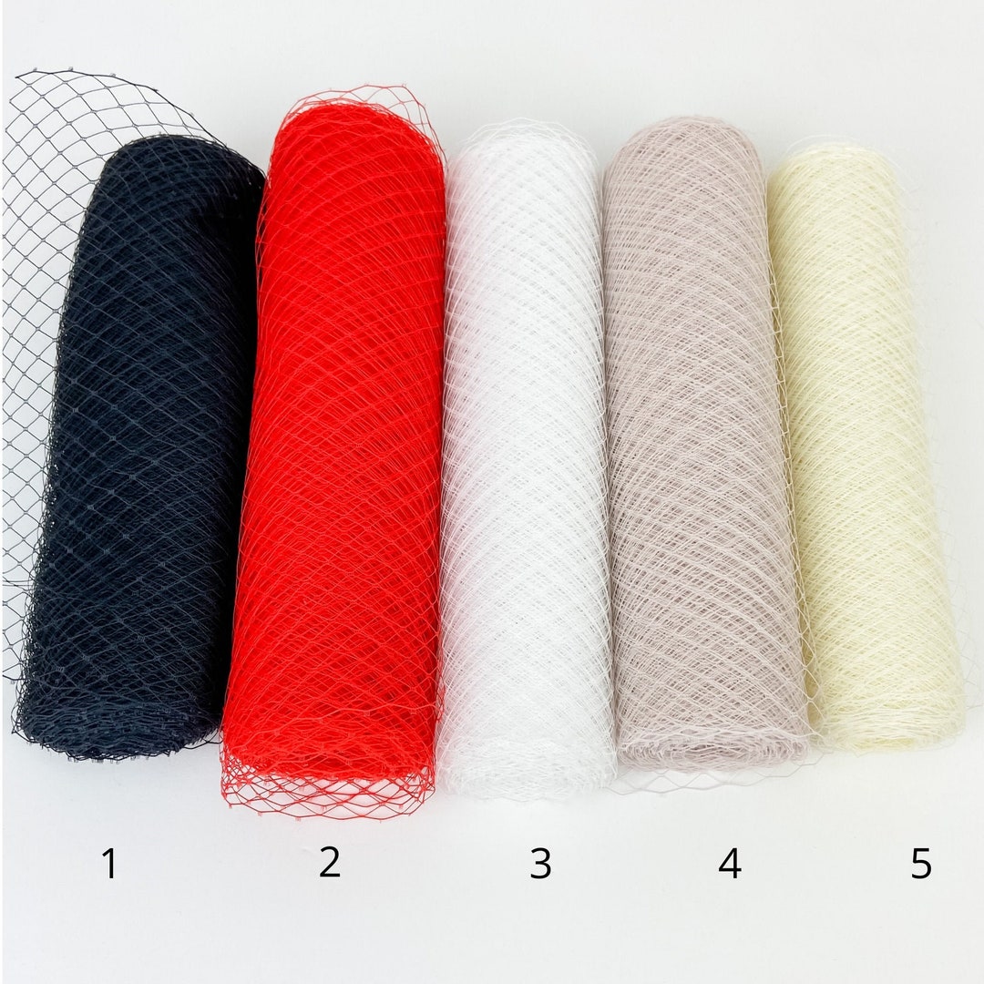 French Veil Netting 10" Wide by the Yard / Bridal Veil Netting / Craft ...