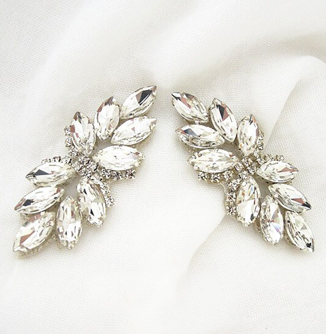 Crystal Vine Bridal Rhinestone Applique Sew on or Iron On - Etsy