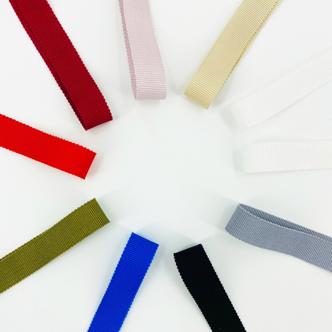 Double Faced Rayon Grosgrain Ribbon by the Yard / Grosgrain Ribbon ...