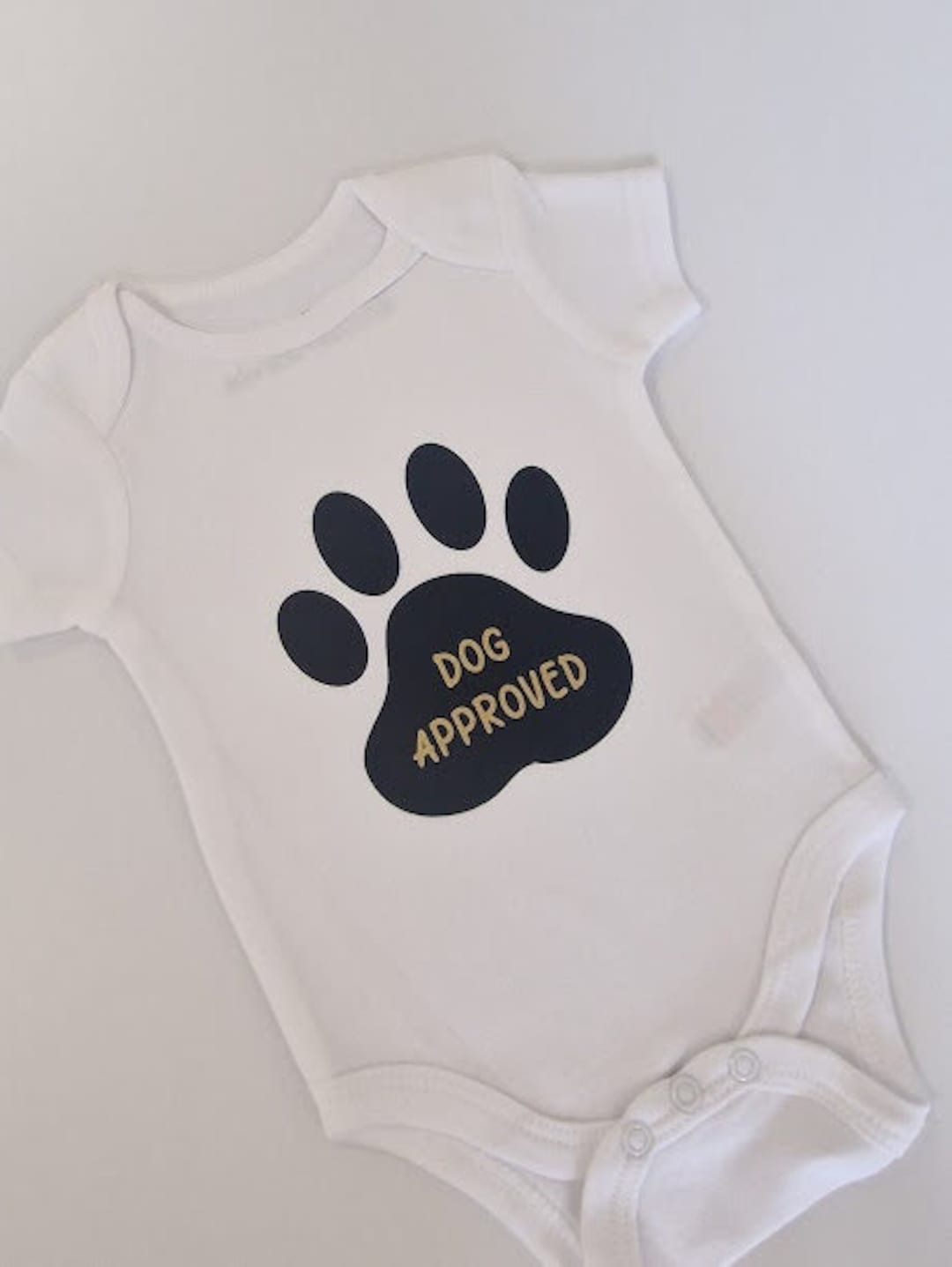 Dog Approved Printed Baby Grow-da01 - Etsy