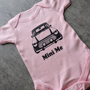 Mini-mini Me Funny Baby Grow- Babygrow-classic Mini - Etsy