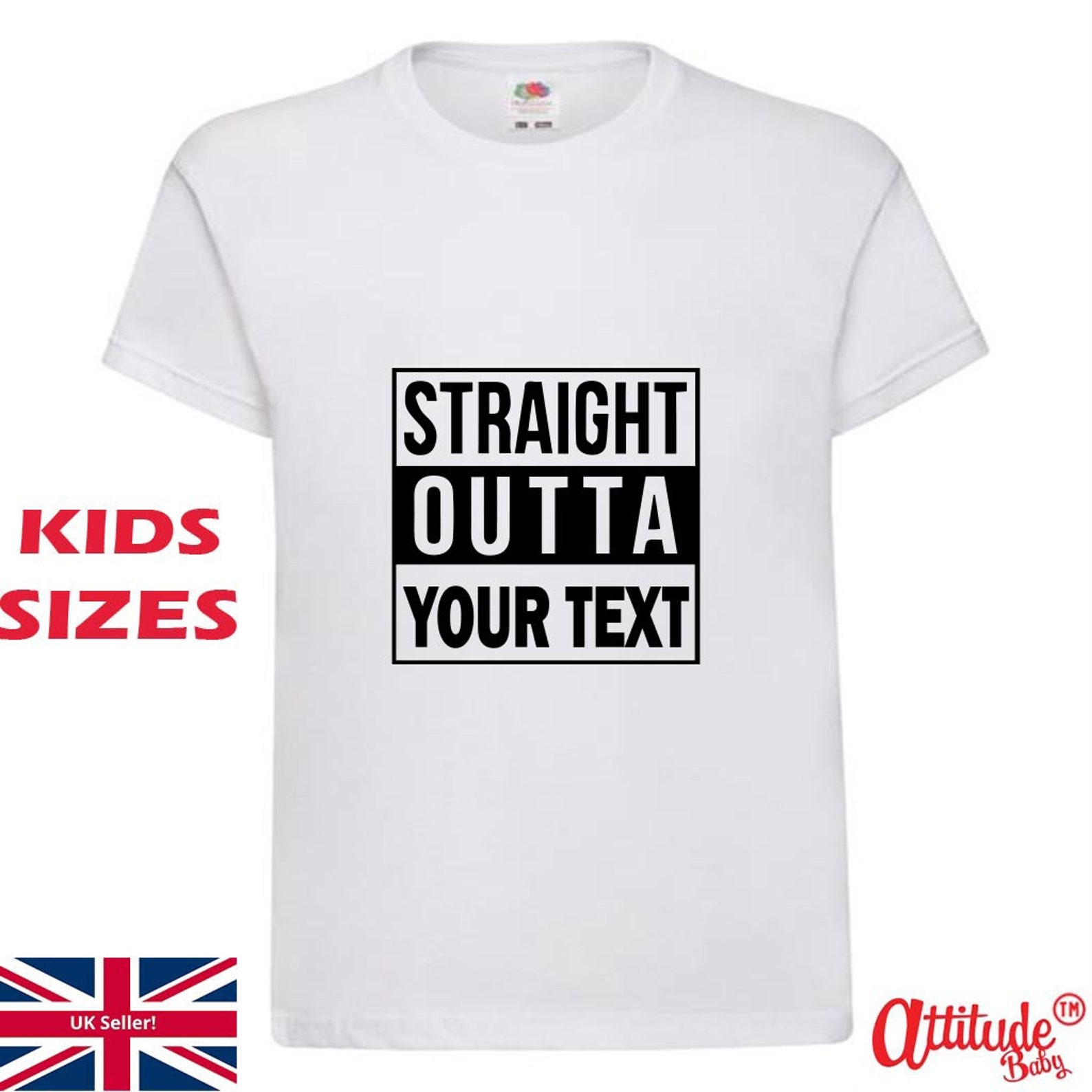 Funny Kids T Shirts-personalised-straight Outta Your Text-tee - Etsy